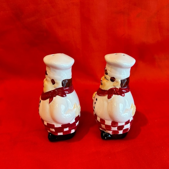 Alco | Dining | Vintage Ceramic Happy Fat Chef Salt And Pepper Shakers ...